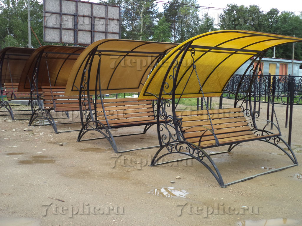 Садовые качели кованные раскладные в Московской области